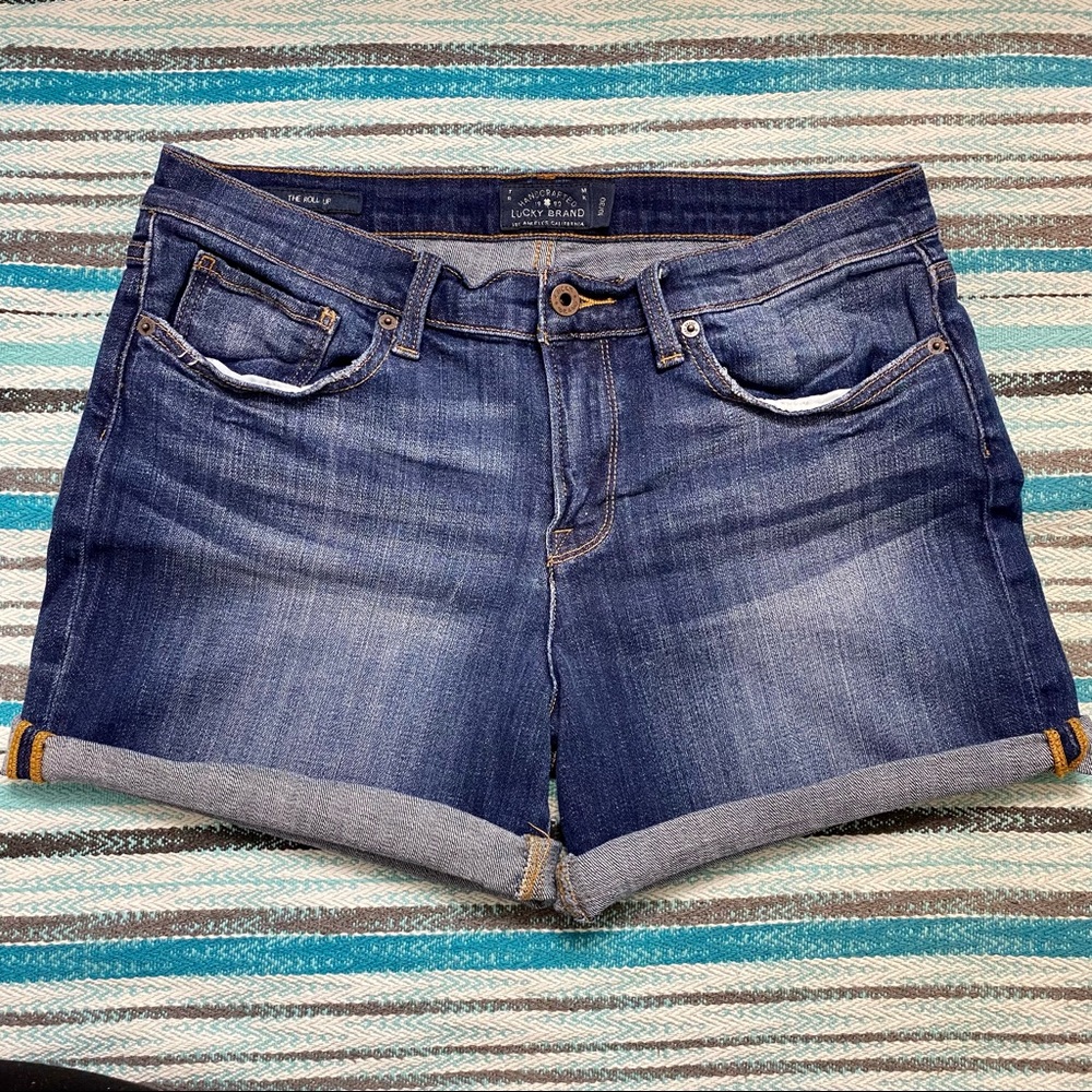 Lucky Brand Denim Roll Up Shorts - Gem